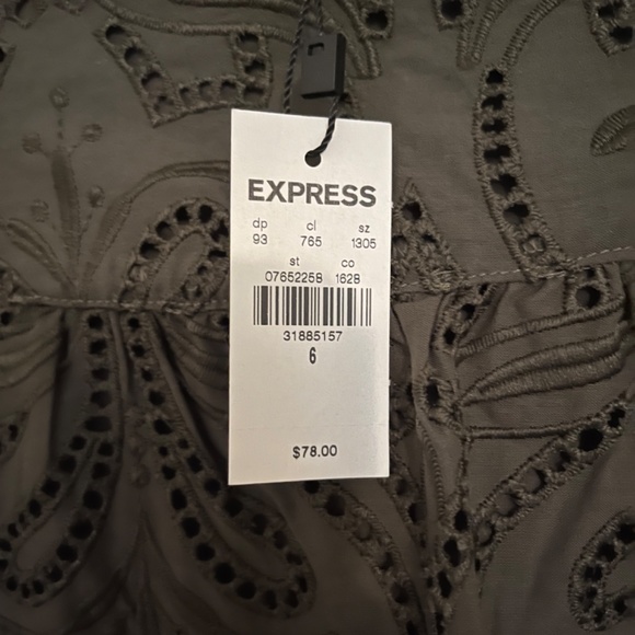 Express | Skirts | Express Super High Waisted Eyelet Ruffled Tiered ...